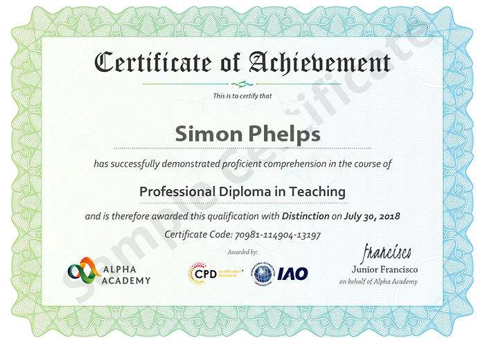 Certificate | Alpha Academy